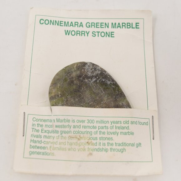 Connemara Marble Worry Stone | Other | Vintage Connemara Green Marble ...